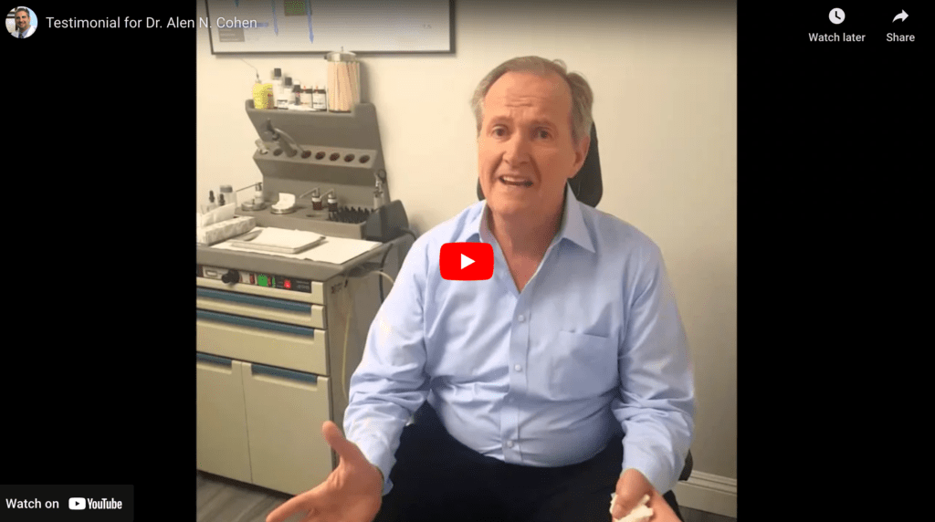 Testimonial for Dr Cohen
