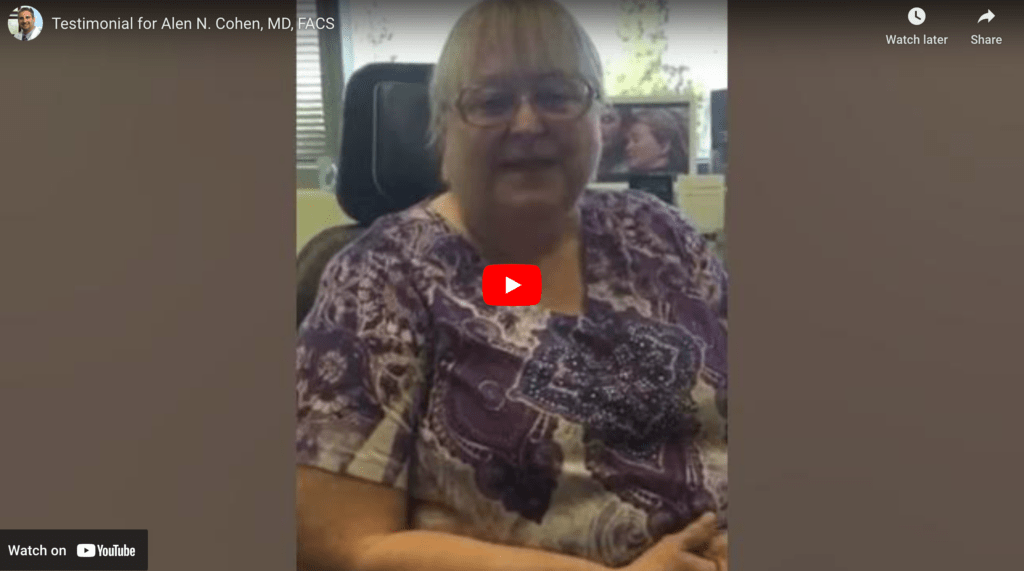 Testimonial for Dr. Cohen